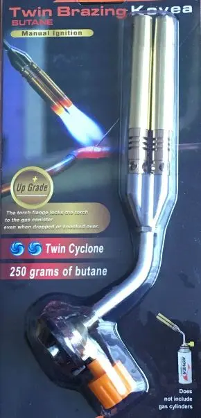 Twin Brazing Butane Gas Blow Torch | Loaders